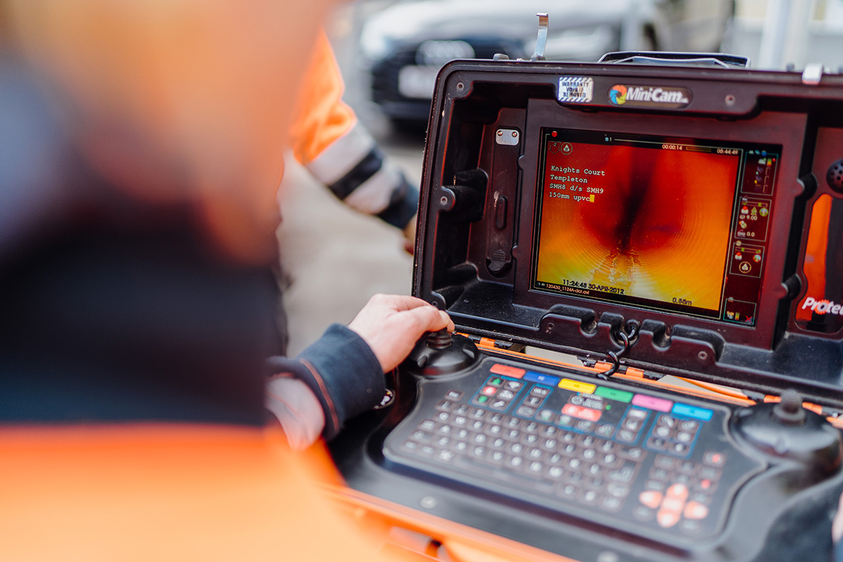 CCTV Drain Inspection Survey St Clears - West Wales Waste